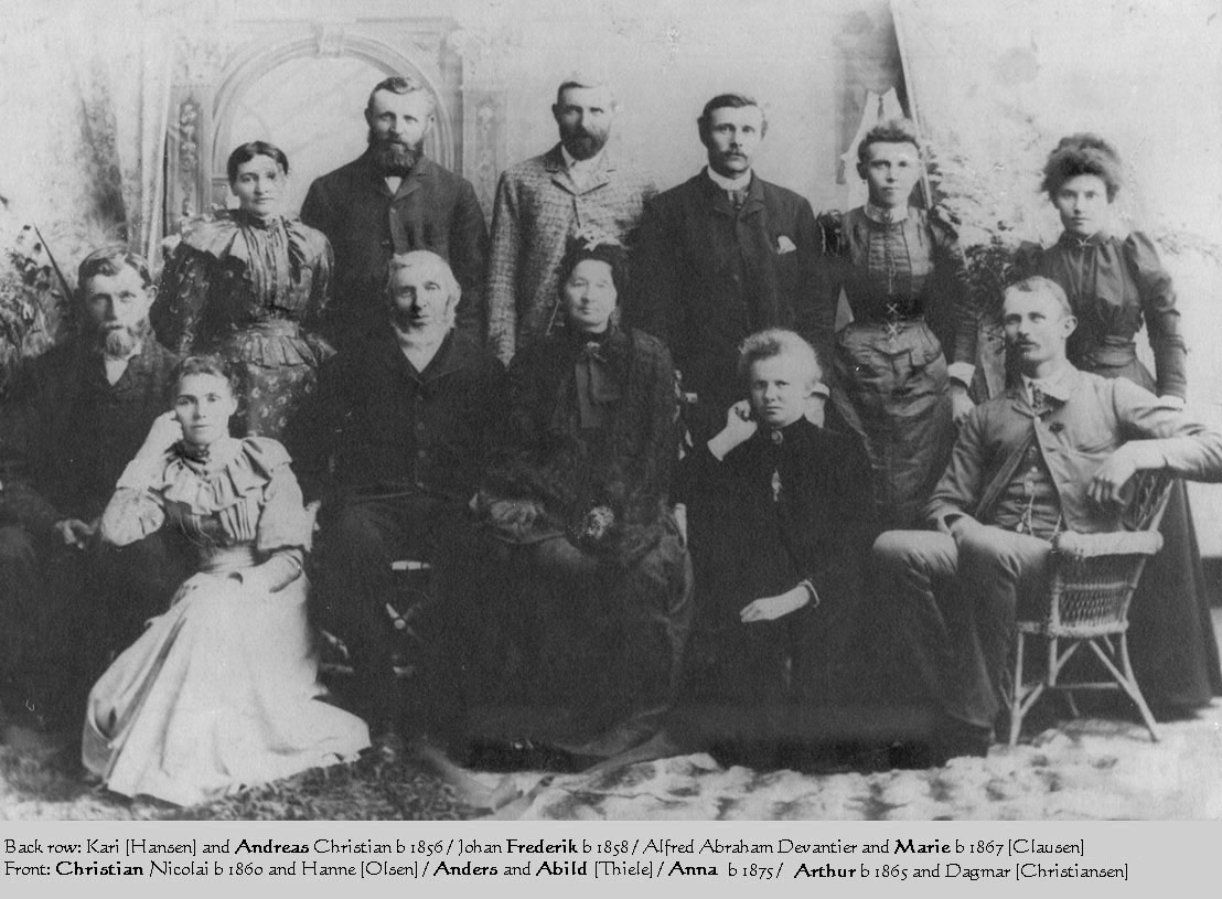 Photos: The family of Anders and Abile Clausen, prominent members of ...